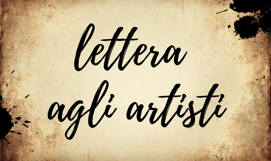 Lettera agli artisti - Max Signorello